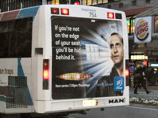 NZDWFC: Doctor Who 2005: Bus Advertising